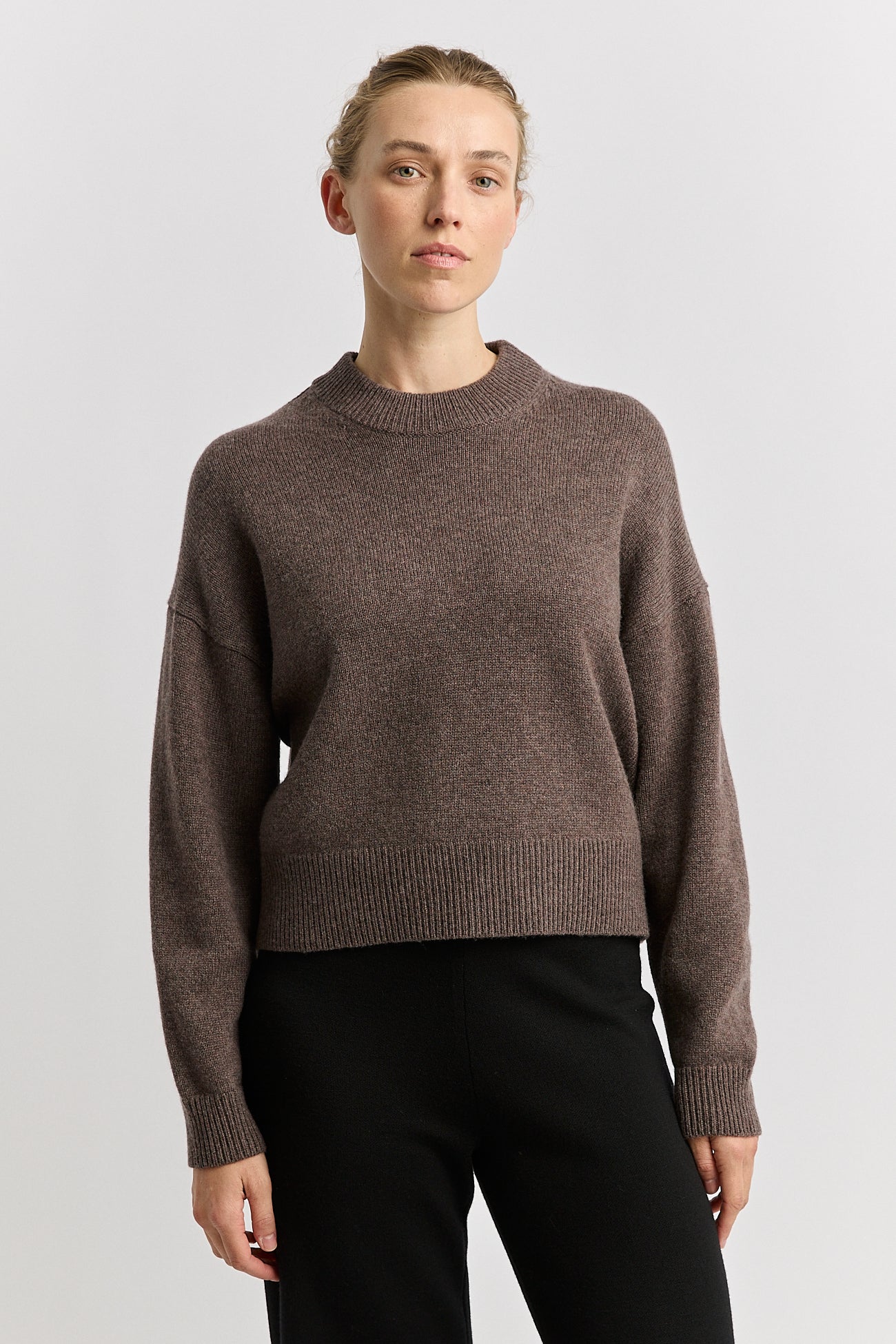 Drop Shoulder Crew – 100% Australian Merino Wool – Toorallie Australia